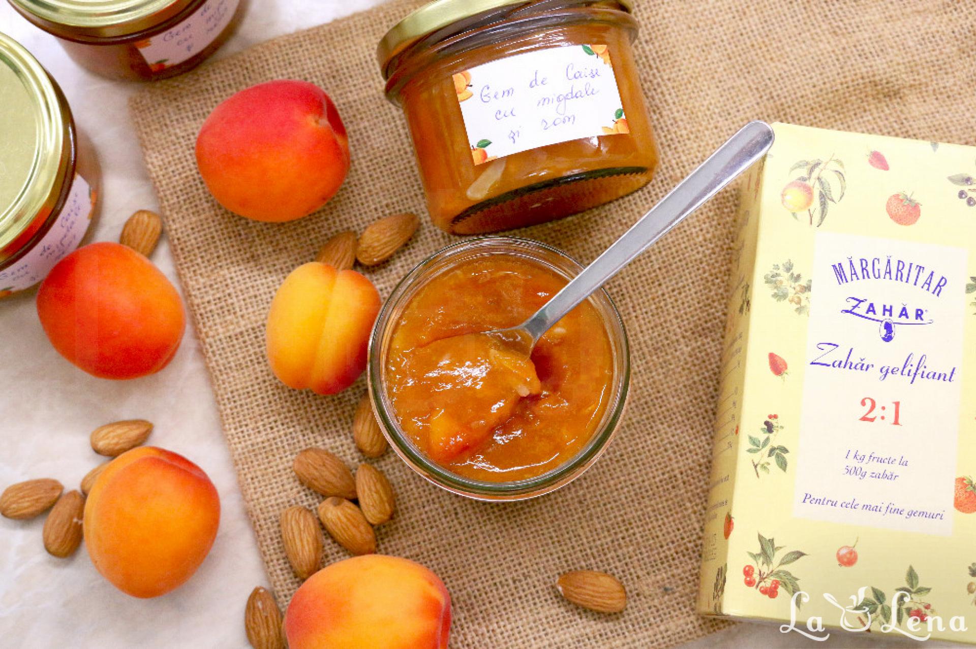 Gem de caise cu migdale și rom - colorat și aromat! - LaLena.ro