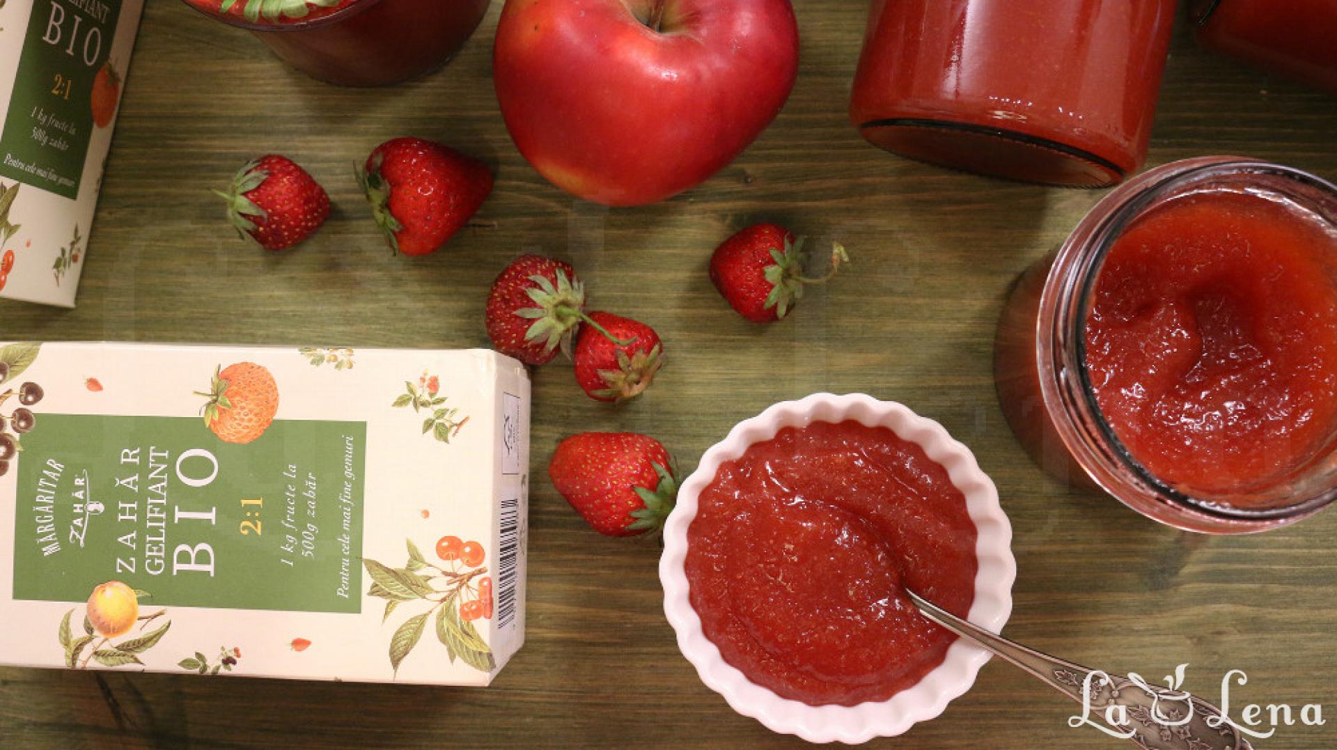 Gem de căpșuni cu mere, aromat și rapid - cu POZE și VIDEO - LaLena.ro