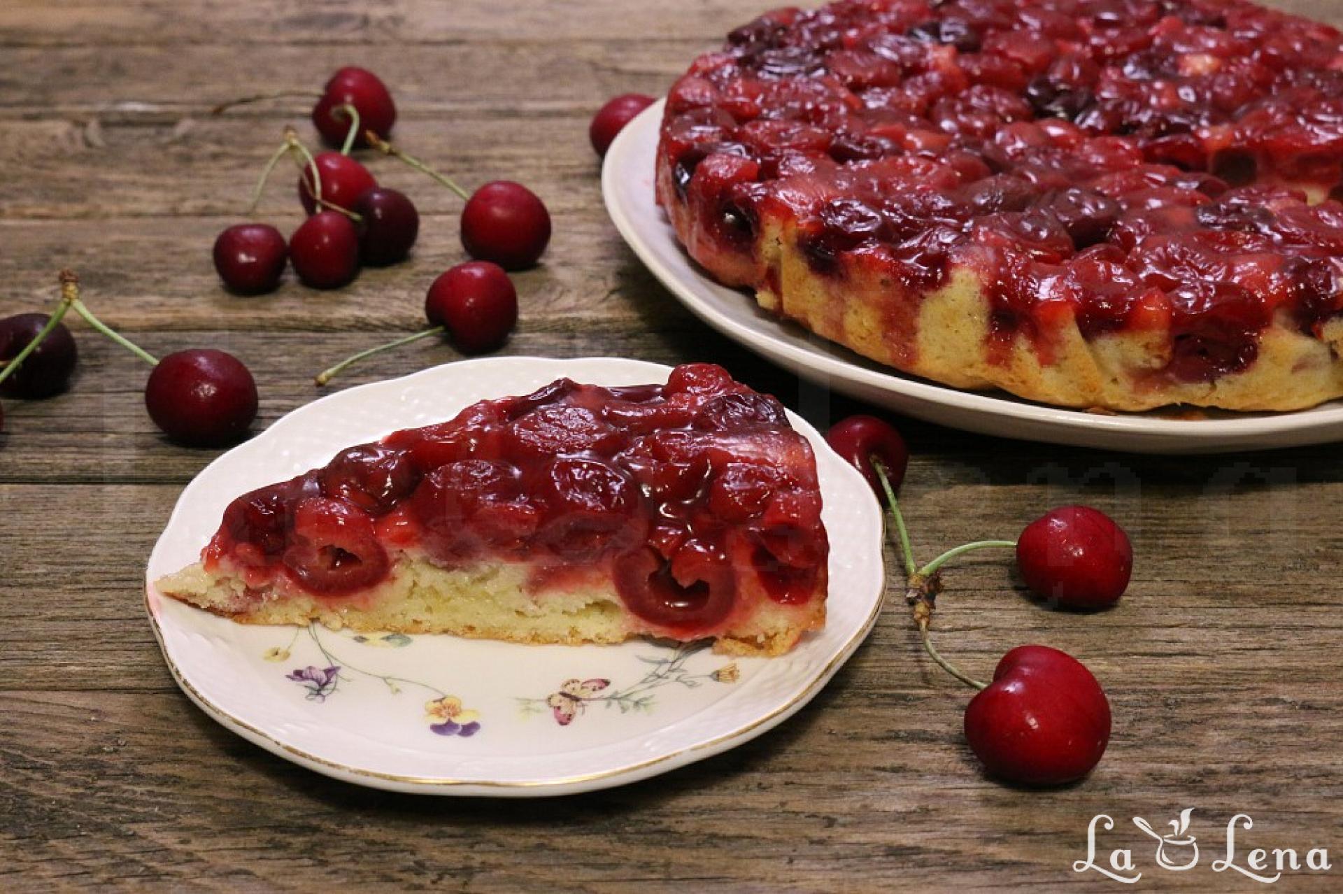 Prăjitură răsturnată cu cireșe - PAS cu PAS și POZE - LaLena.ro