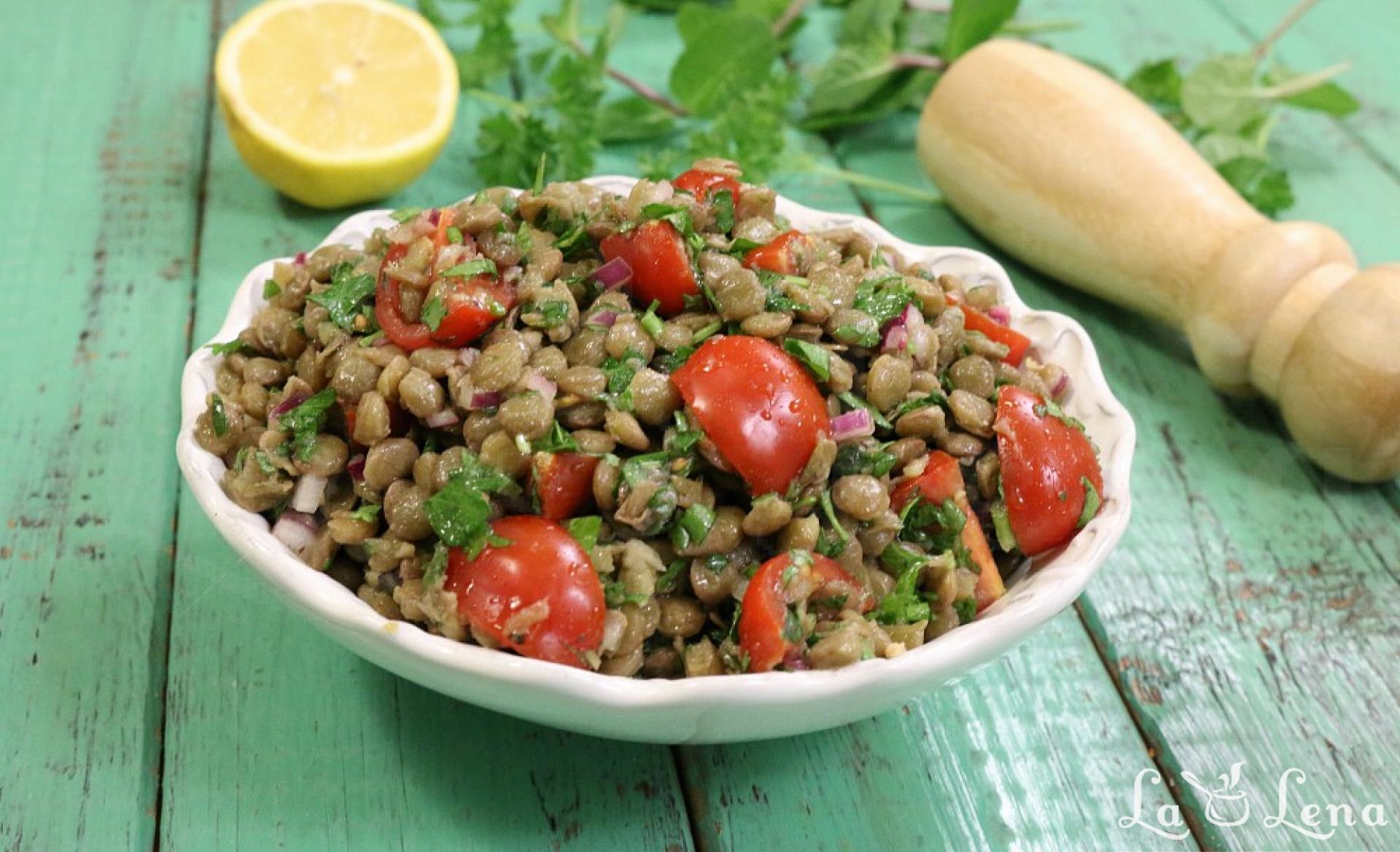 Salată libaneză de linte, PAS cu PAS și POZE - LaLena.ro